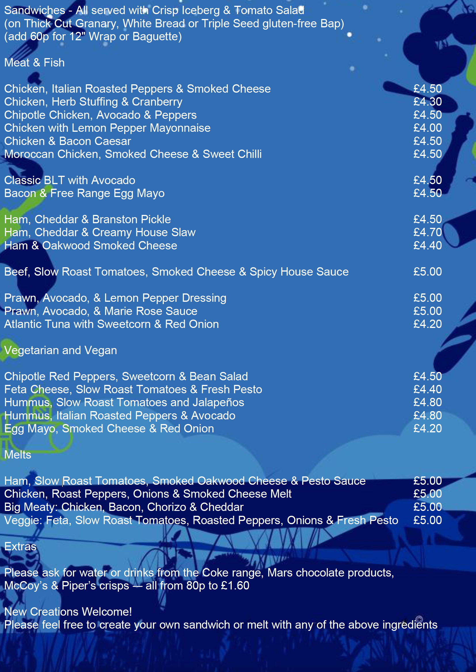 Sandwich Menu - Flour Power